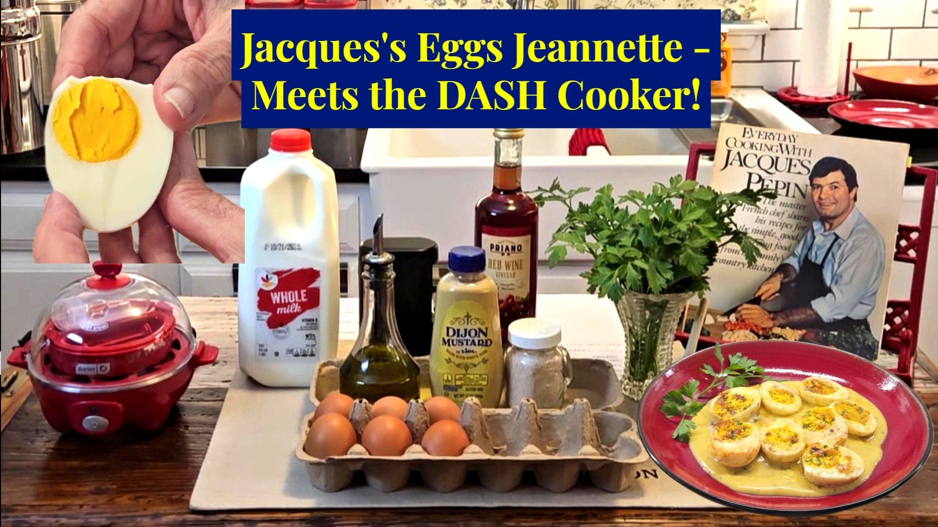 How to Make Eggs Jeannette with the DASH Egg Cooker - Serendipity Farmhouse